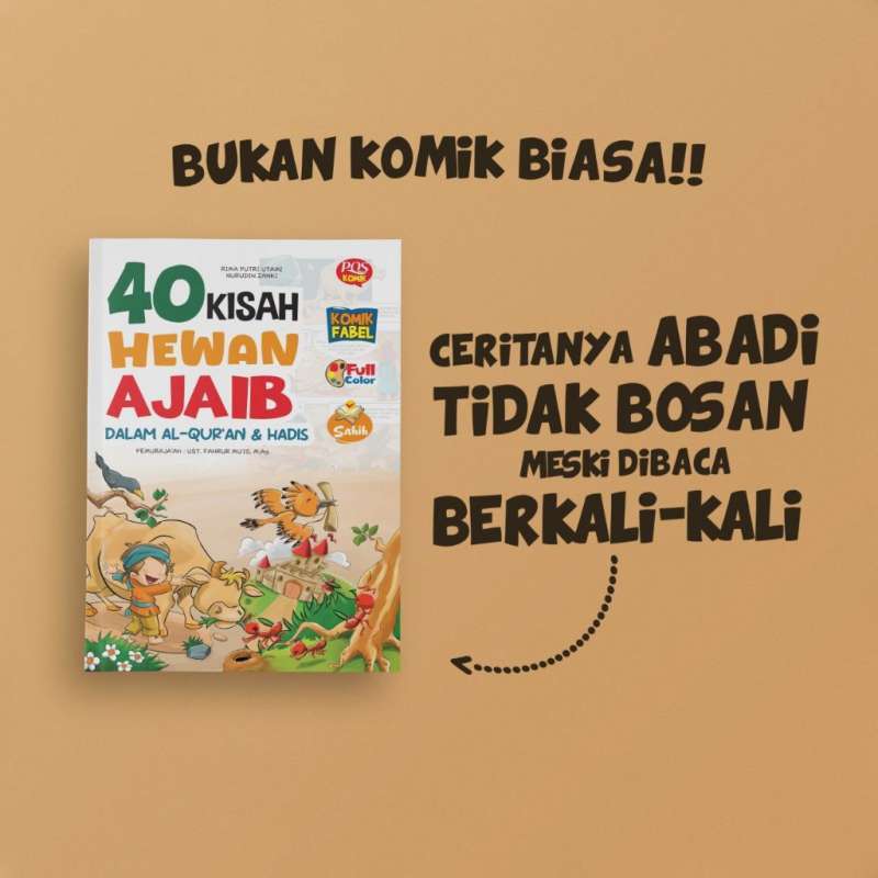 Jual Komik 40 Kisah Hewan Ajaib Dalam Alquran Dan Hadits Soft Cover ...