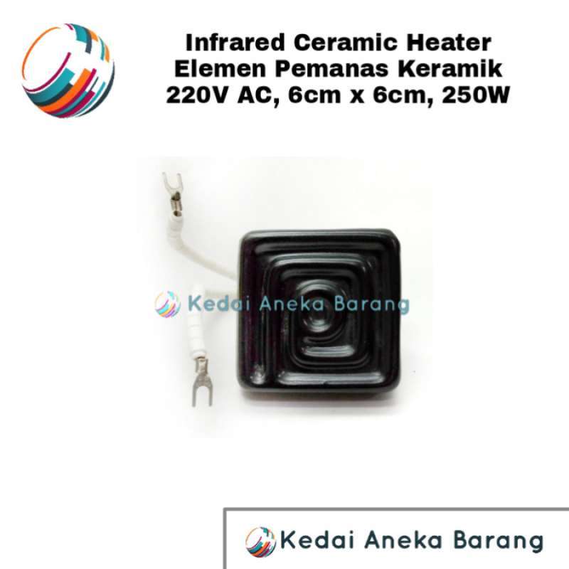 Promo Infrared Ceramic Heater Pemanas Keramik 220v 250w 60x60mm Bga ...