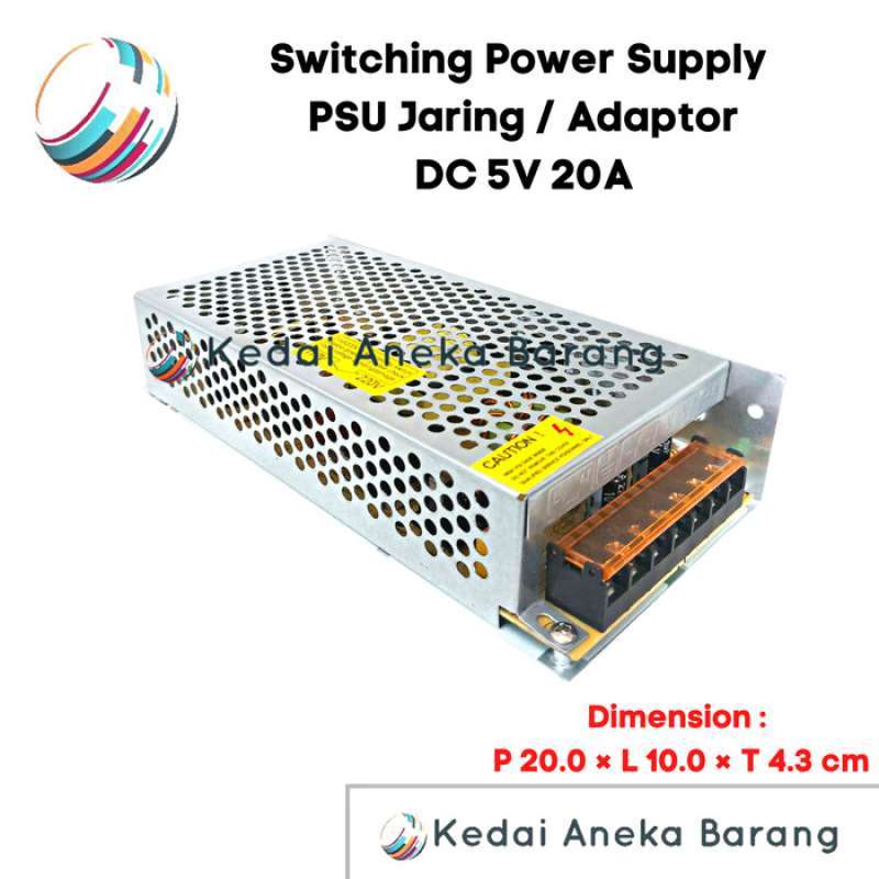 Promo Switching Power Supply Psu 5v 20a High Quality, 5 Volt 20 Ampere ...