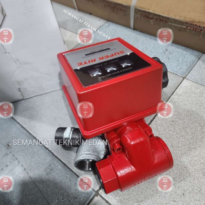 Promo Alat Ukur Minyak Flowmeter Flow Meter 3 Digit 1 1 Inch Super Rite ...
