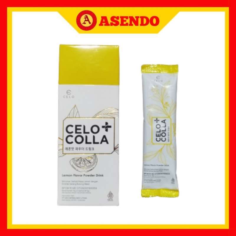 Jual Celo Colla+ Lemon Powder Drink Suplemen Collagen || Asendo Di ...