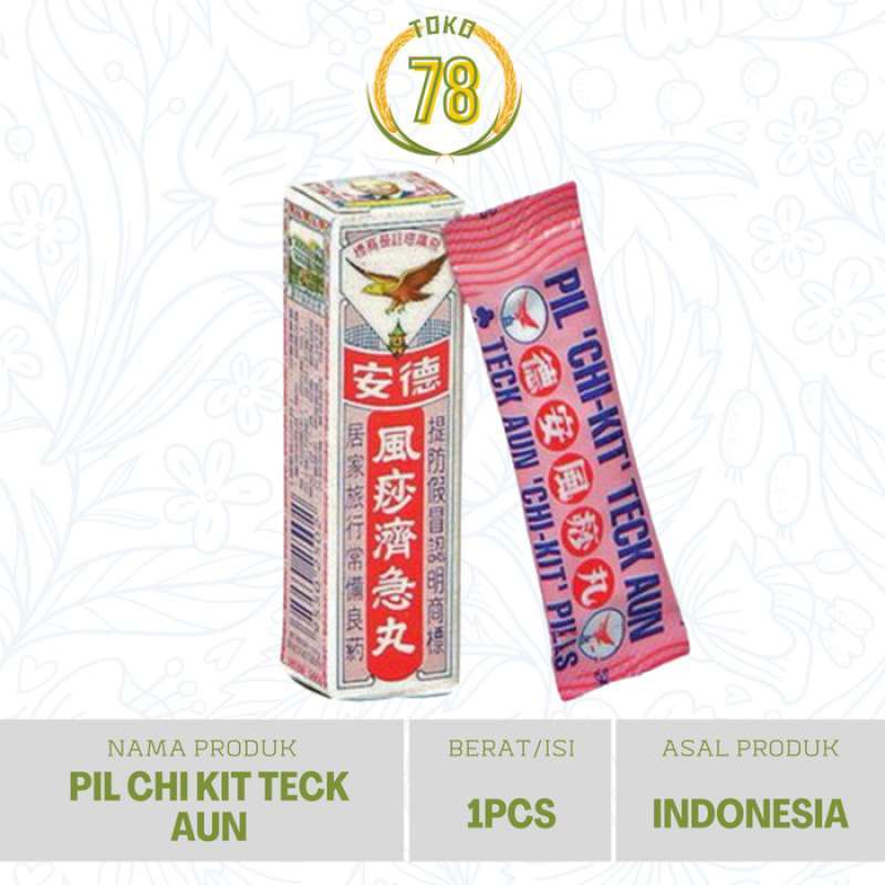 Jual Pil Chi Kit Teck Aun - Obat Sakit Perut (original) 1 Lusin Isi 12 ...