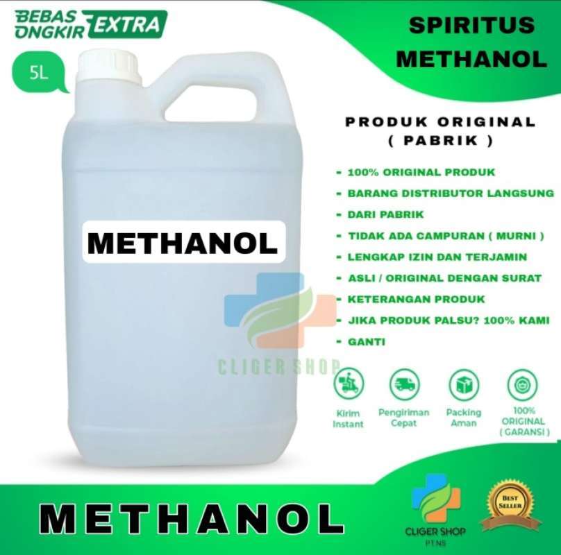 Jual Methanol 5 Liter / Methanol ( Purity 99,99% ) / Spiritus / Metanol Di Seller Yama ...