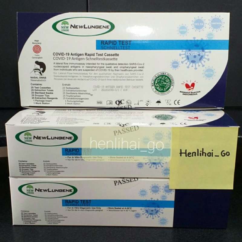Jual New Lungene Â€“ (rapid Antigen Nasal Swab Test) #henlihai_go Di ...