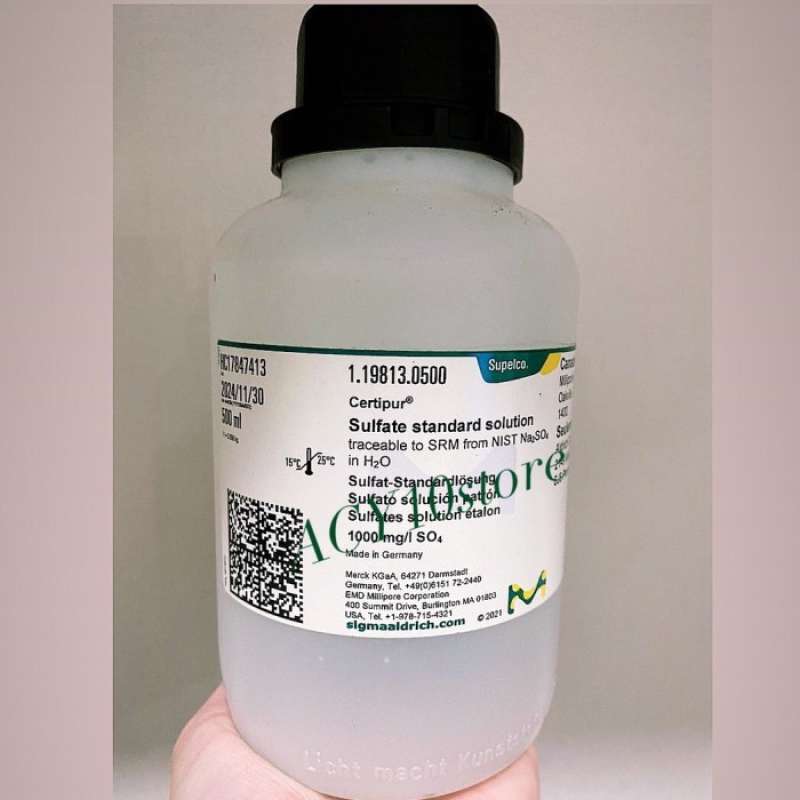 Promo Merck 1.19813.0500 Sulfate Standard Solution Ic-std 1000mg/l ...
