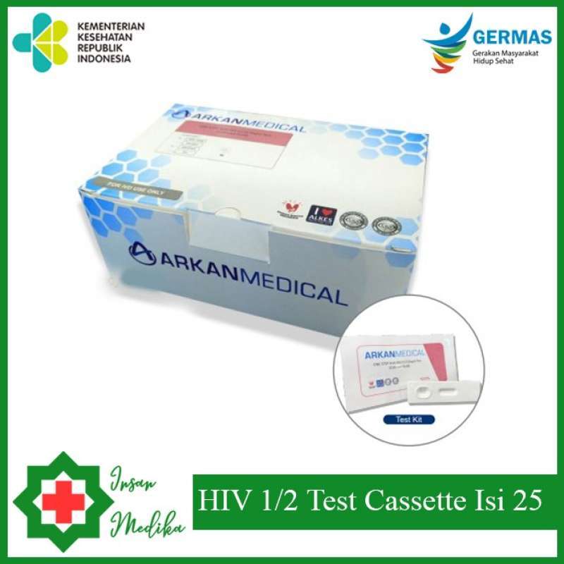 Promo Hiv Test Kit Box Isi 25 + Buffer Diskon 33% Di Seller Lucky_vania ...