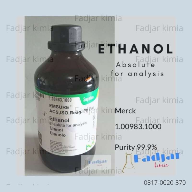 Promo Ethanol Absolute For Analysis | Etanol Absolut Merck 1.00983.1000 ...