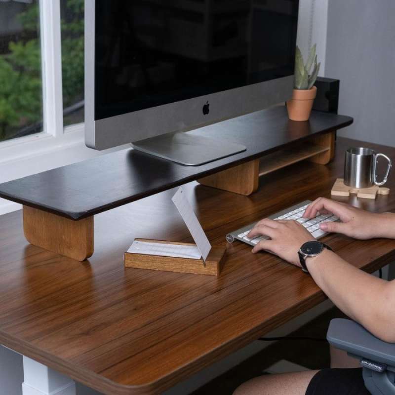 Jual Stand Monitor Kayu | Dudukan Monitor | Meja Monitor | Kayu Jati Di ...