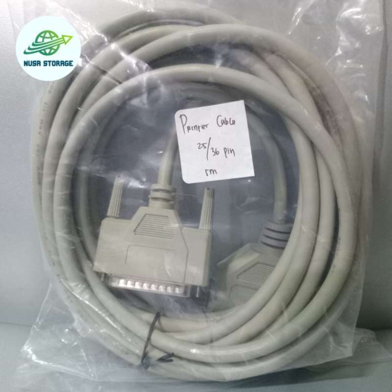 Jual Kabel Parallel Lpt 5 Meter Dot Matrix Cable Printer 5meter Db25 Db36 Di Seller Yama ...