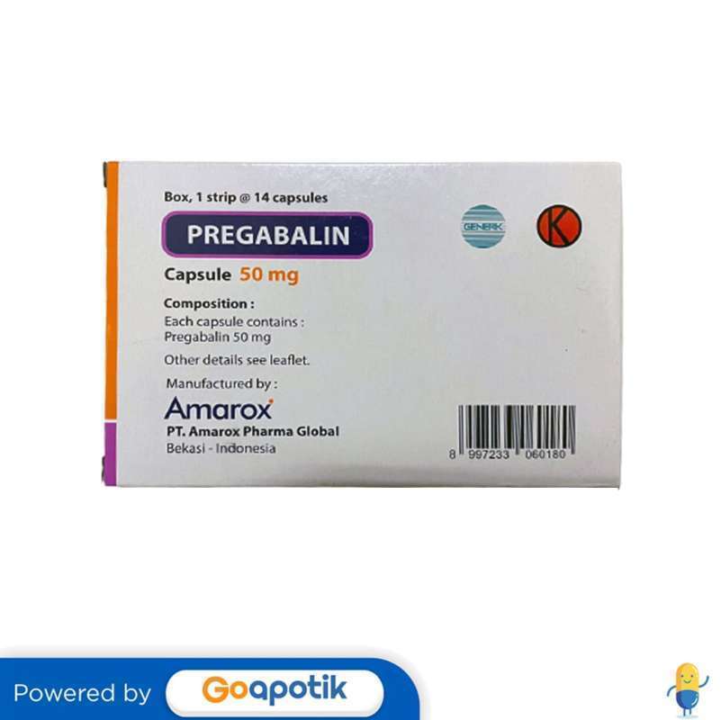 Jual Pregabalin Amarox 50 Mg Box 14 Kapsul Di Seller Apotek Najeeb ...