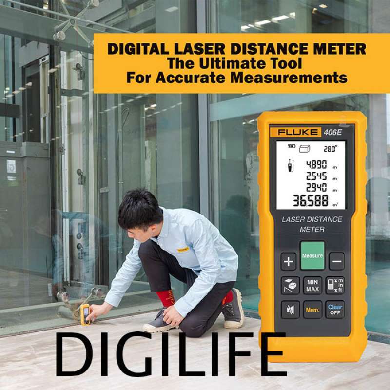 Jual Laser Distance Meter Fluke 406e Meteran Laser Digital Rangefinder ...