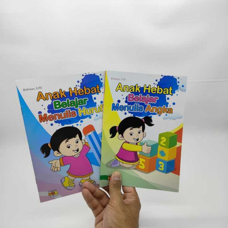Jual Anak Hebat Belajar Menulis Angka Dan Huruf Soft Cover Full Color ...
