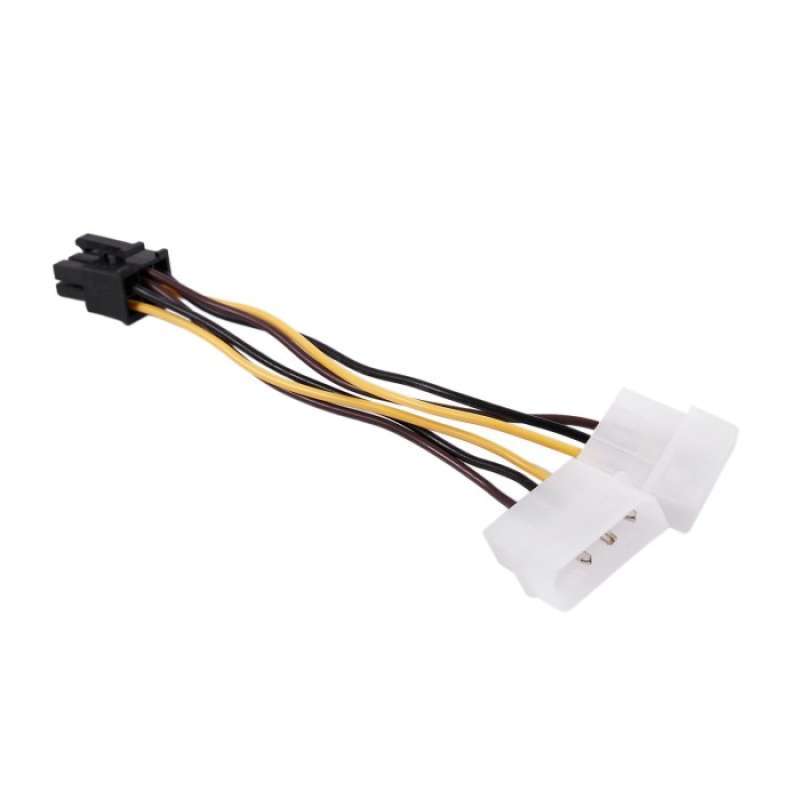 Jual Mk A Dual 4pin Molex Ide To 6 Pin Pcie Graphic Card Power Con Di ...