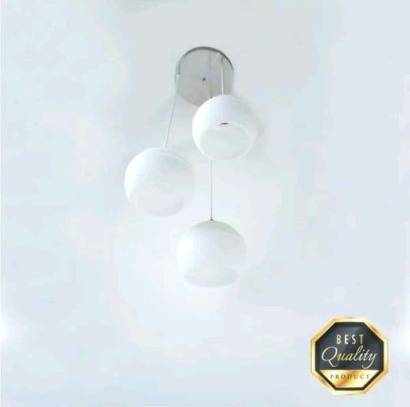 Promo Kap Lampu Gantung Minimalis Modern Moonlight 3 In 1 - Kabel Putih Diskon 23% Di Seller Yss ...