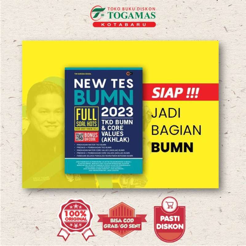 Jual New Tes Bumn Full Soal Hots 2023 Tkd Bumn & Core Value (akhlak ...
