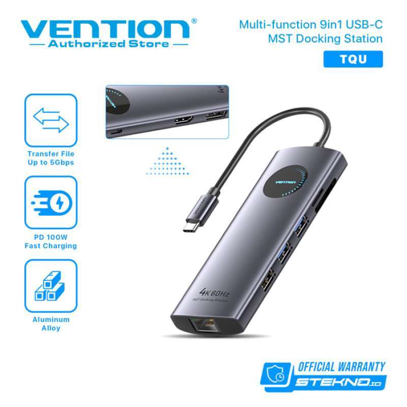 Jual Vention Usb Type C Mst Docking Multi Display Multiport Hub Mac ...