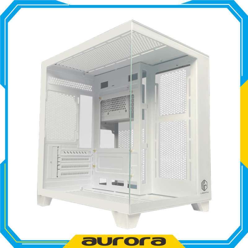 Jual Cube Gaming Shafel Lite Version Matx Black White Casing Pc Gaming ...