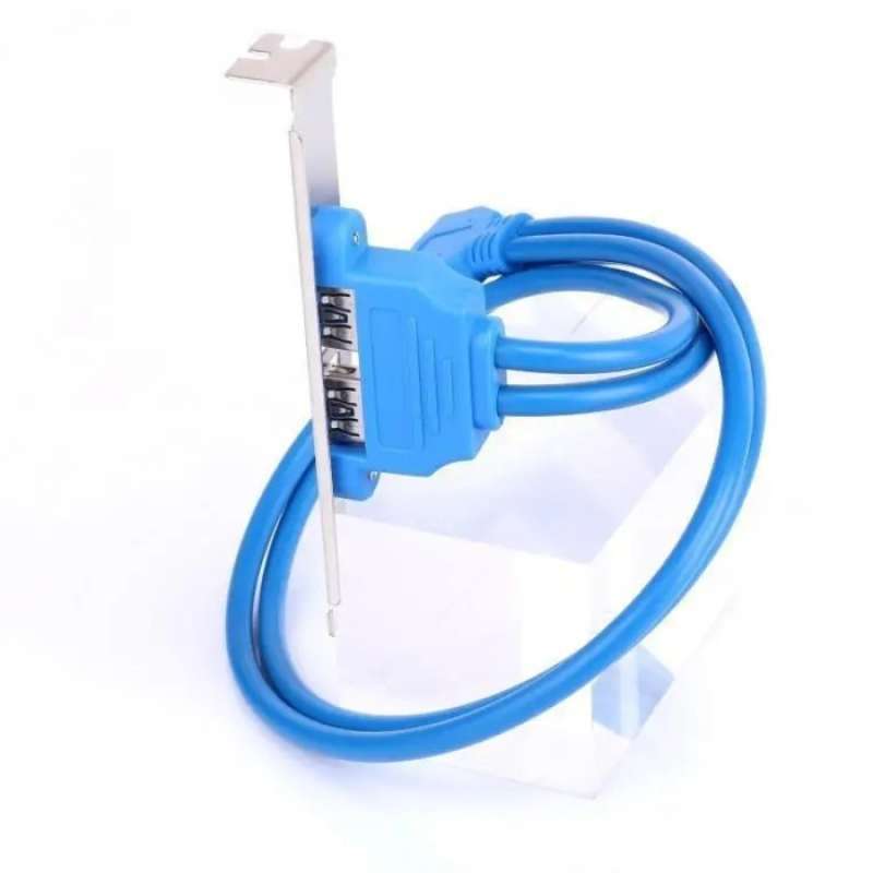 Jual Usb 3.0 Rear Panel Expansion Bracket To 20 Pin Header Cable 2 Port ...