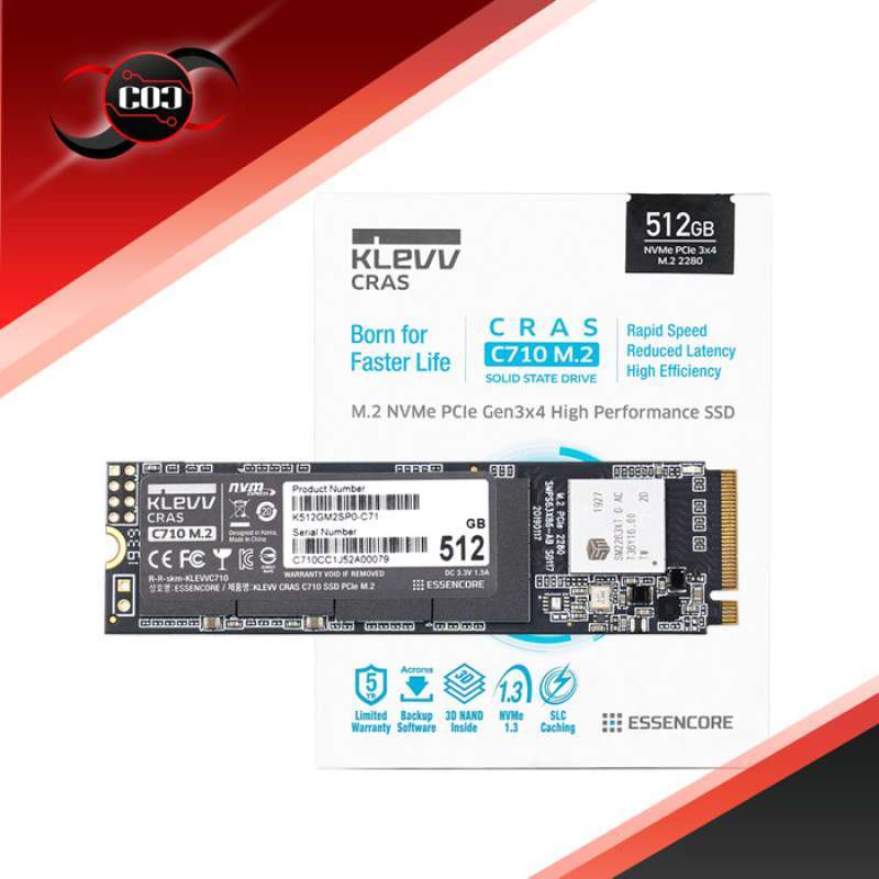 Jual Klevv Ssd Cras C710 512gb M.2 2280 Nvme Pcle Gen3 X4 Di Seller ...