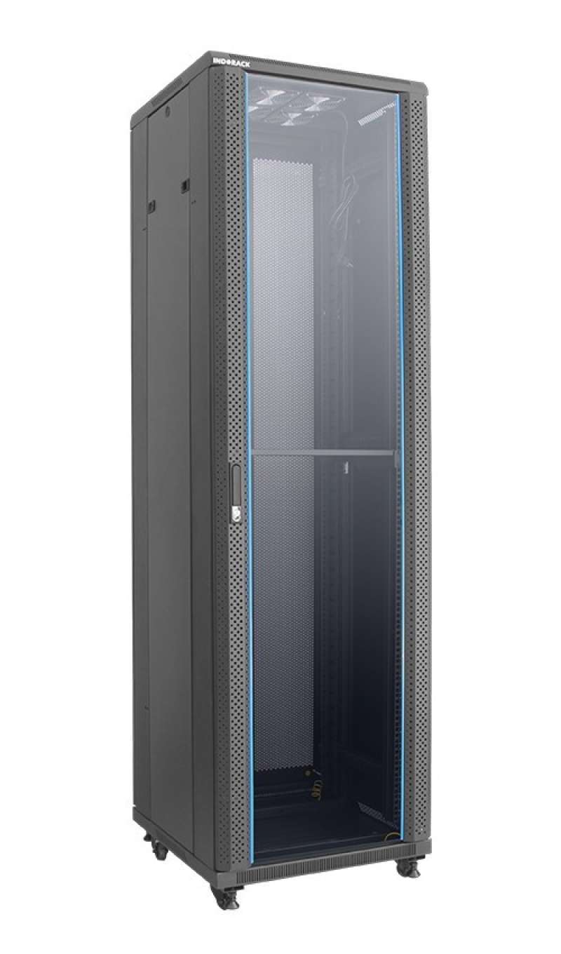 Jual Indorack Rak Server Ir6042g Close Rack Glass Door 19 42u Rack ...
