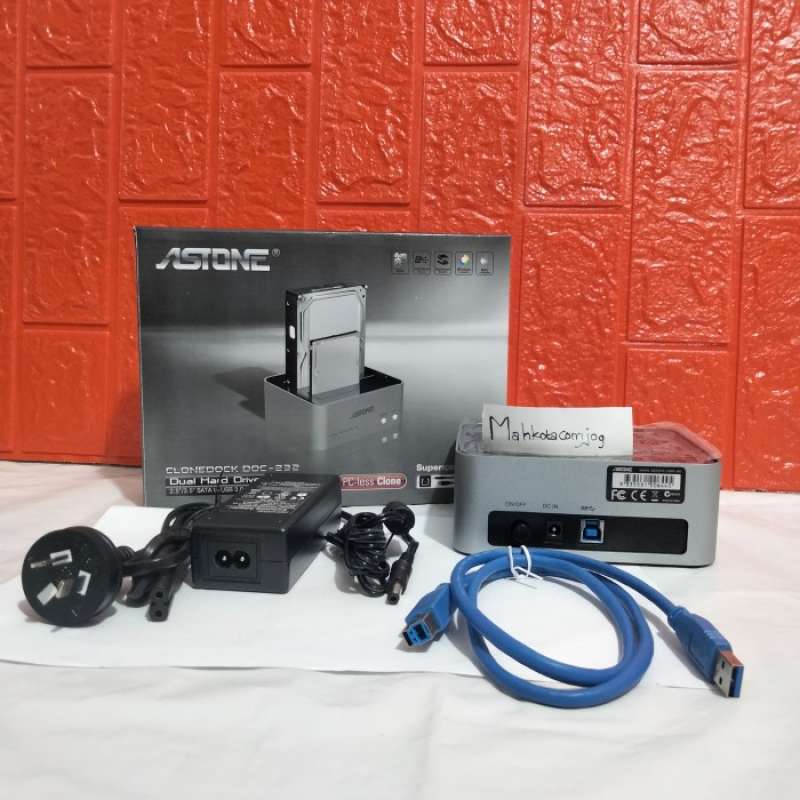 Jual Astone Clonedock Doc-232 Dual Hard Drive Dock Sata 2,5 3,5 Docking ...
