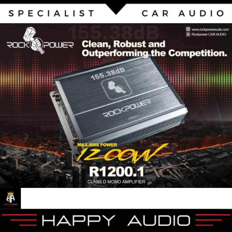 Jual Power Amplifier Monoblock Rockpower R1200.1 1 Channel Bass ...
