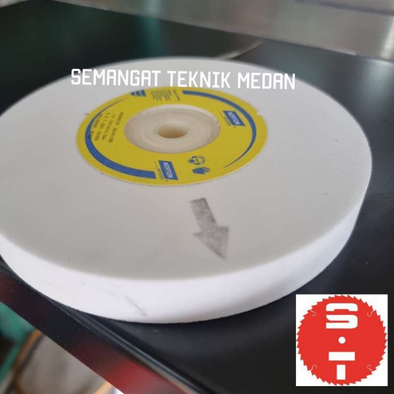 Jual 8 Batu Poles Asah Gerinda Duduk Asah Putih Norton 8 25mm Grit 100 ...