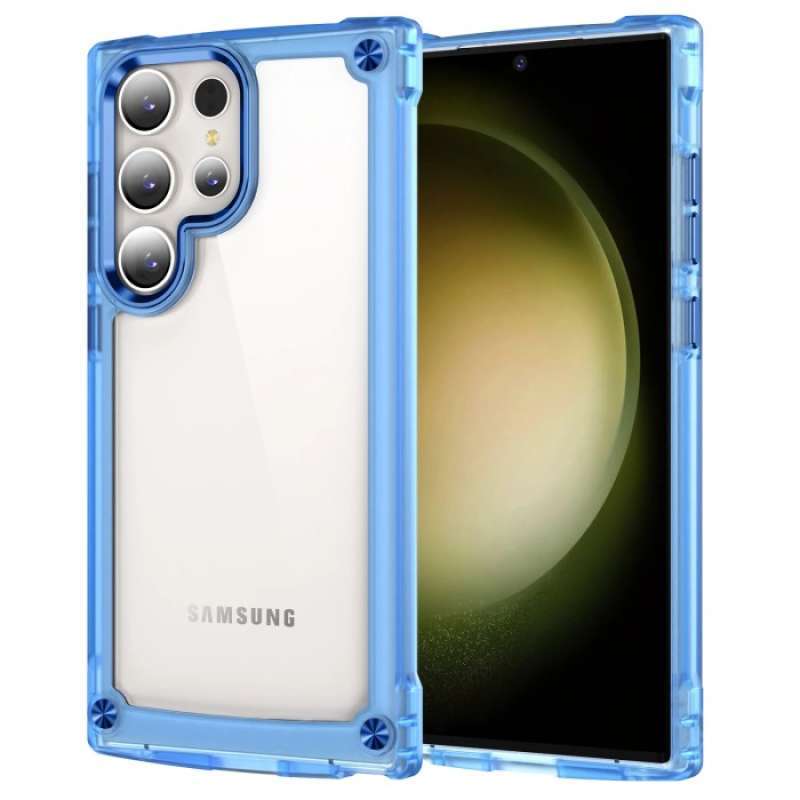 Jual Samsung S24 S24+ S24 Ultra Armor Metal Frame Acrylic Hybrid Soft ...