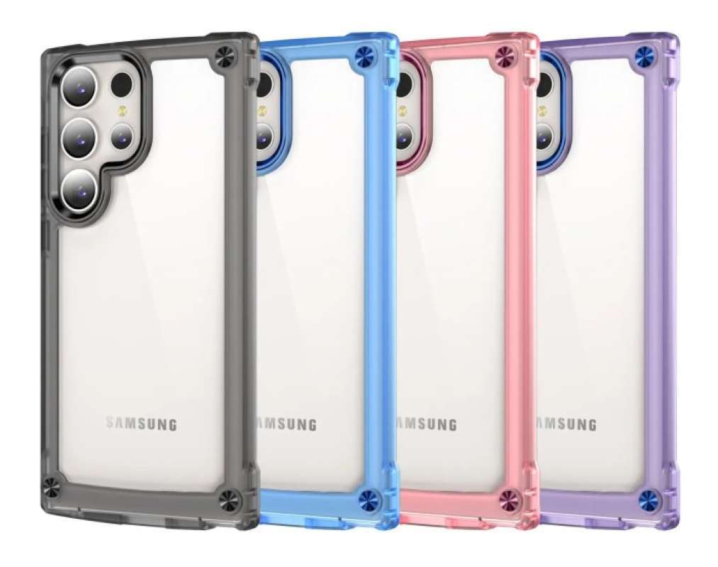 Jual Samsung S24 S24+ S24 Ultra Armor Metal Frame Acrylic Hybrid Soft ...