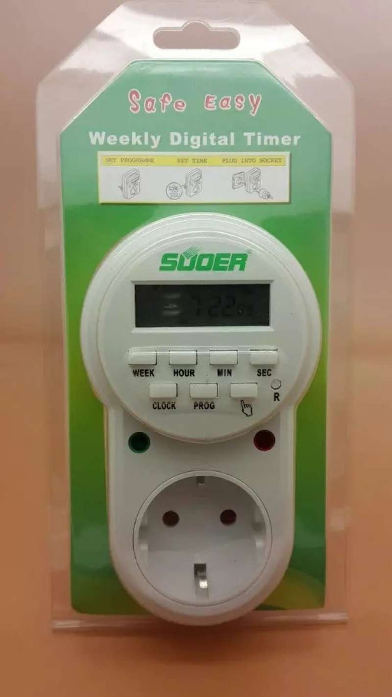 Promo Stop Kontak Timer Digital Suoer Dapat Diprogram Son-63a Terbaik ...