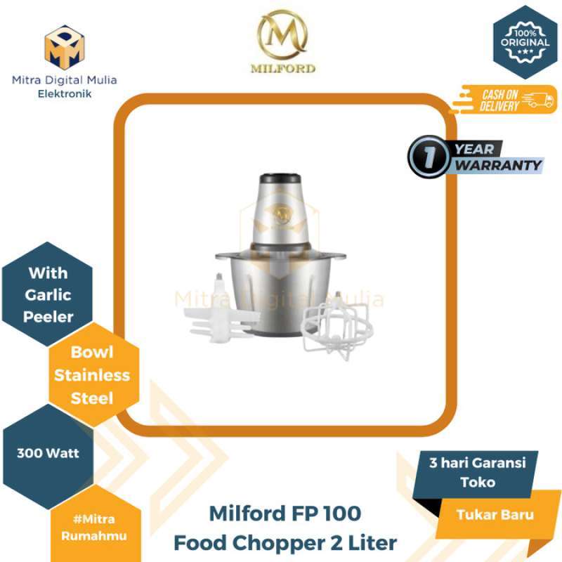 Promo Milford Fp 100 Super Food Chopper 2 Liter Diskon 50% Di Seller Lorena - Meruya Utara (ilir ...