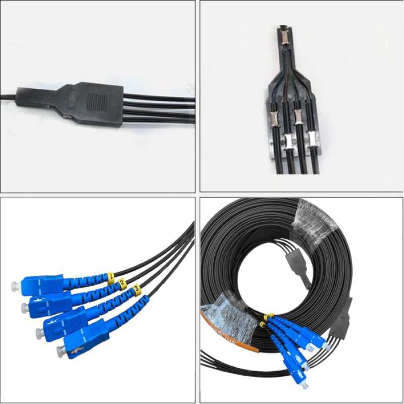 Jual Kabel Precon Fo Fiber Optic 4 Core Sc Upc Outdoor 100m 150m 200m ...