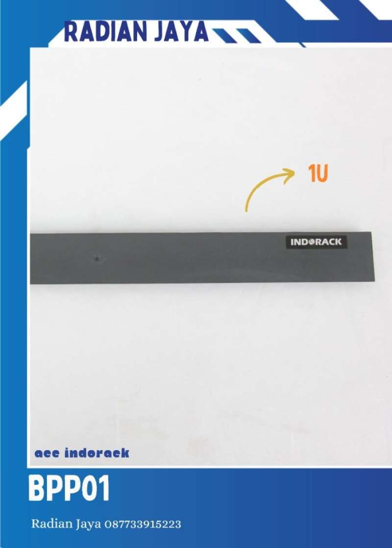 Jual Blank Panel Plastik-bpp 1u Accessories Indorack- 1u Acc Rack ...