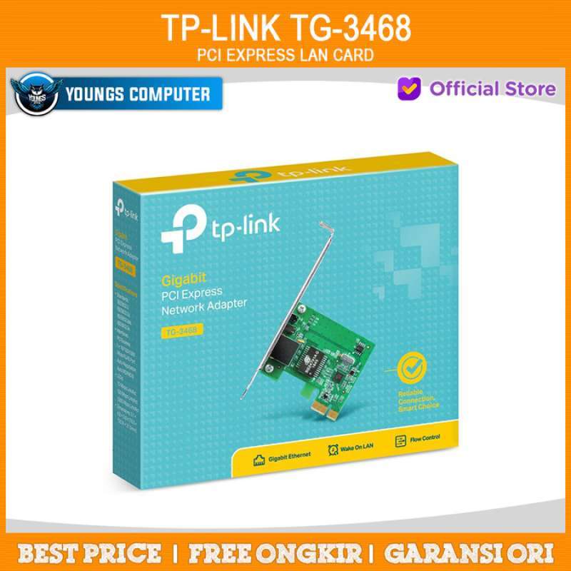 Jual Tp-link Tg-3468 Pcie Lan Gigabit 1000mbps | Pci Express Lan Card ...