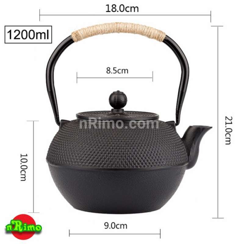 Promo Teko Teh Besi Dengan Saringan Stainless Steel Cerek Air Teapot ...