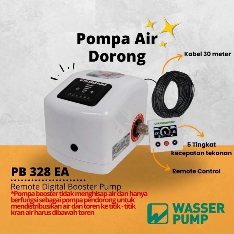 Jual Wasser Pb 328 Ea Pompa Booster (adjustable Remote Digital W/cable ...