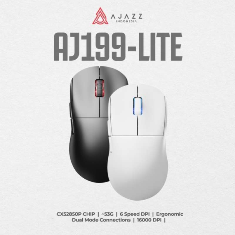 Jual Ajazz Aj199 / Aj-199 Mc Lite Edition Wireless Gaming Mouse Dual ...