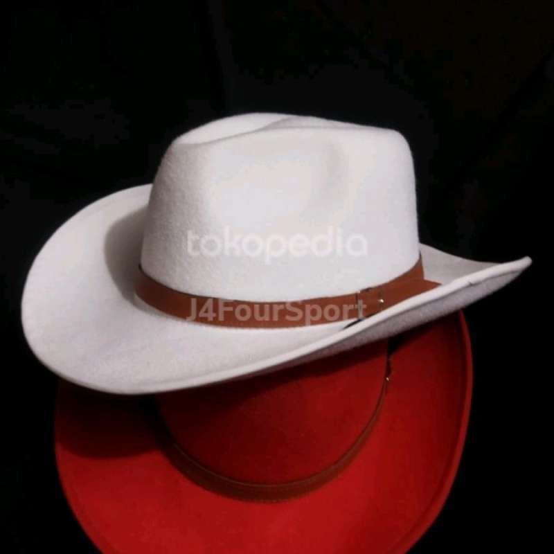Jual Topi Koboi Koboy Cowboy - Putih Di Seller Velvet Store ...