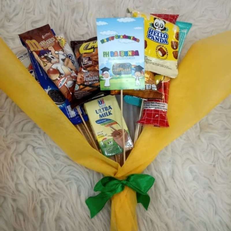 Jual Buket Bunga Snack Perpisahansekolah/wisuda Anak Di Seller Sweet ...