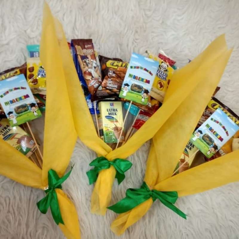 Jual Buket Bunga Snack Perpisahansekolah/wisuda Anak Di Seller Sweet ...