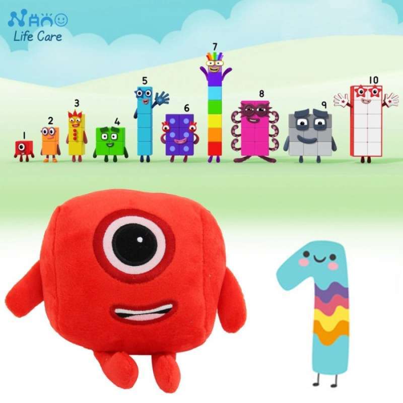 Jual Boneka Mini Numberblocks Plush Doll Educational Stuffed Number ...