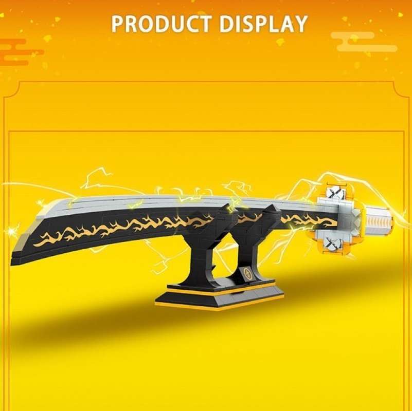 Jual Lego Anime Kimetsu No Yaiba Agatsuma Zenitsu Nichirin Sword Figure ...