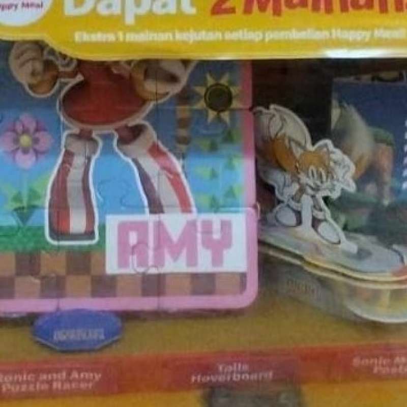 Jual Happy Meal 2024 Sonic Prime Amy Knuckles Tails Hoverboard Mosaic ...