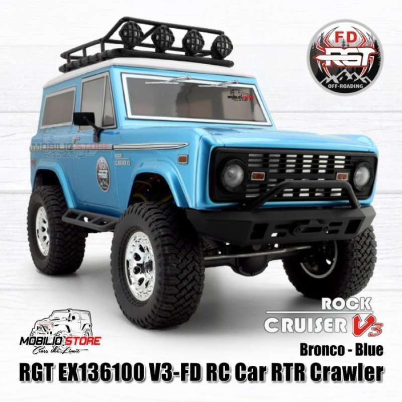 Jual Rc Rgt 136100v3 Fd 1/10 Scale 4wd Rock Crawler Cruiser Rtr Ford ...