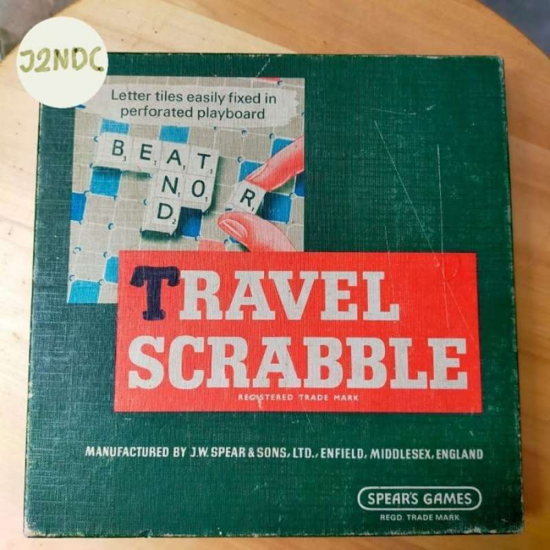 Jual Mainan Antik Travel Scrabble Vintage Made In England 1960s Di ...