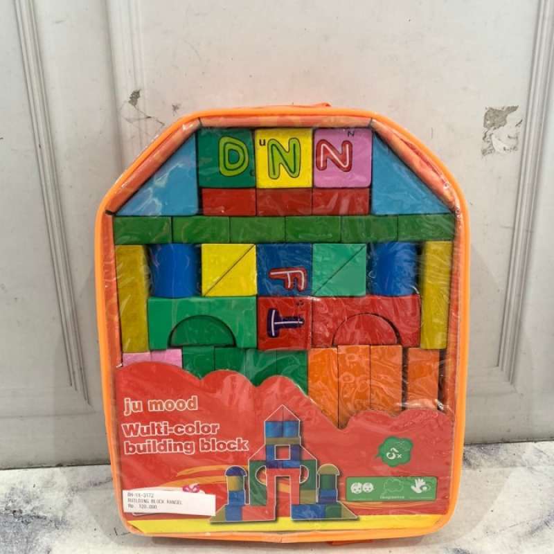 Jual Mainan Edukasi Balok Kayu Susun Huruf Angka / Wooden Block Puzzle ...