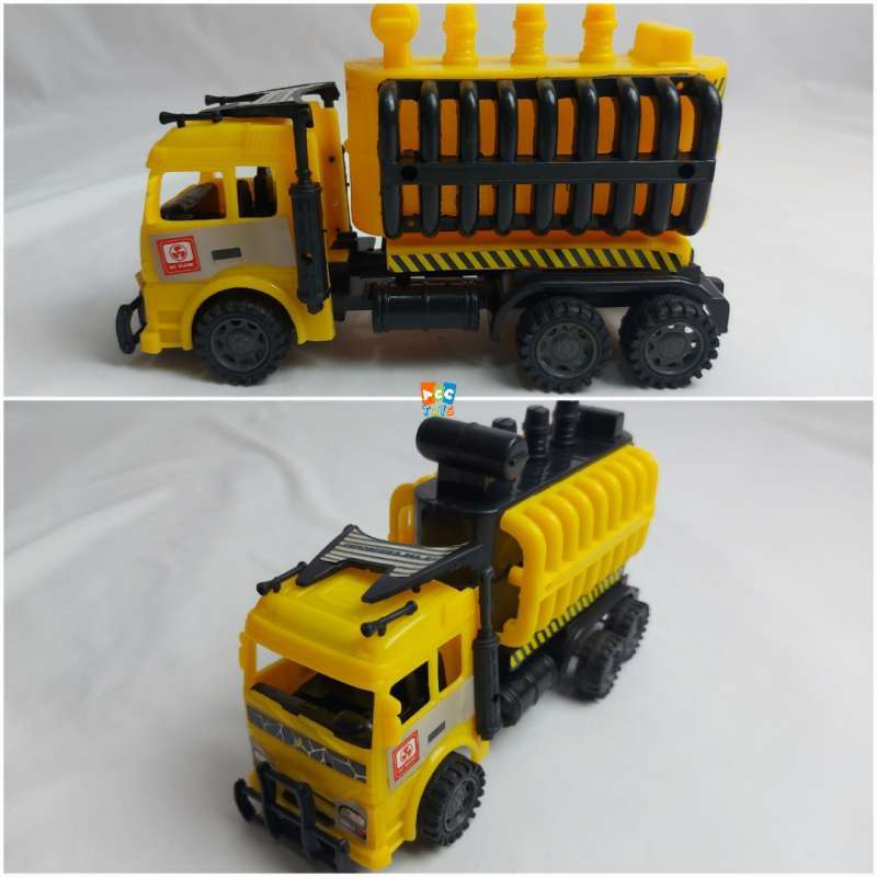 Jual Mainan Truk Tangki Oil Tank Truck Panjang 19 Cm - Oil Kuning Di ...