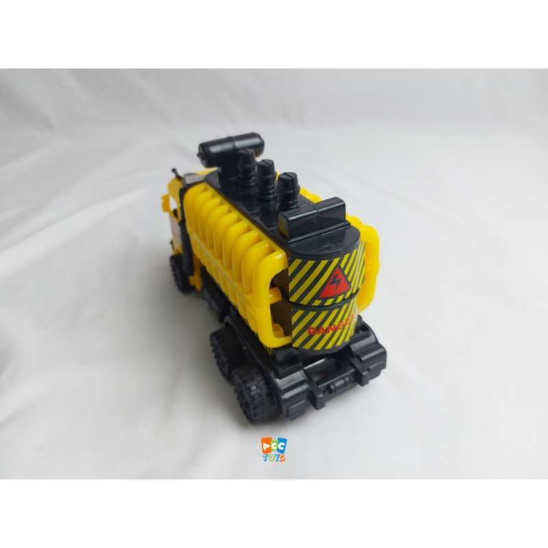 Jual Mainan Truk Tangki Oil Tank Truck Panjang 19 Cm - Oil Kuning Di ...