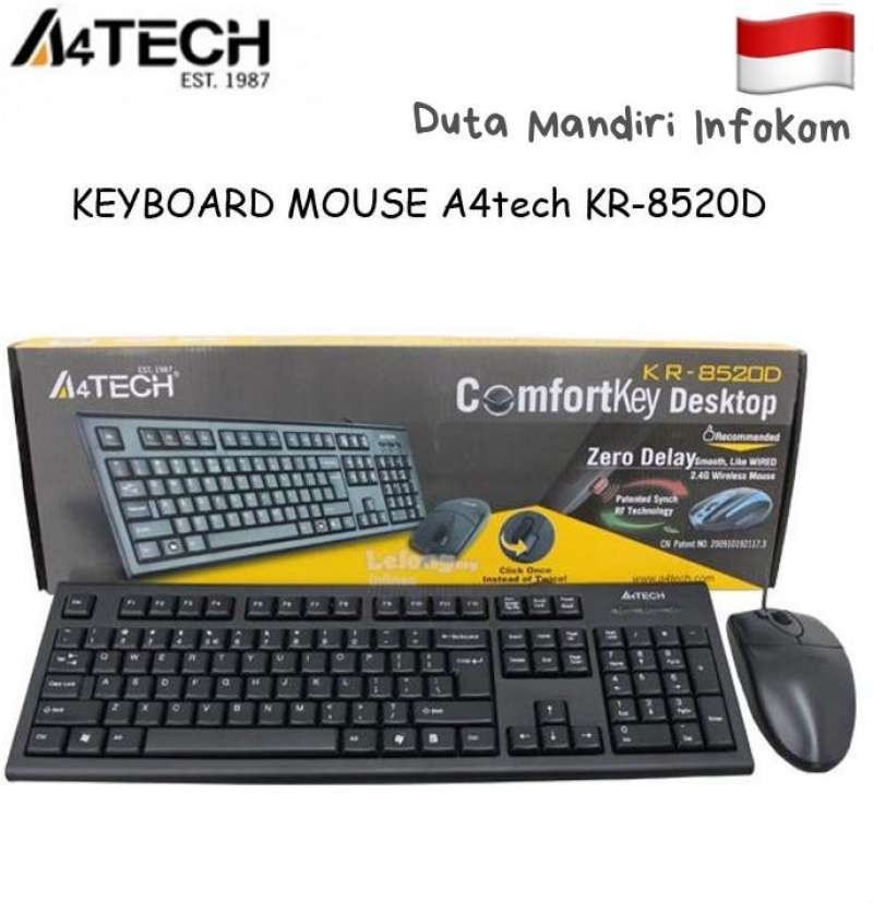 Promo 100% Produk Ori A4tech Kr 8520 - Comfortkey Fn Desktop Keyboard ...