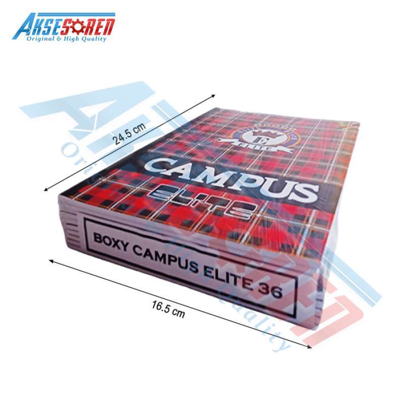 Jual Aksesoren Buku Tulis Boxy Elite Campus [36 Lembar/1 Pak/10 Buku ...